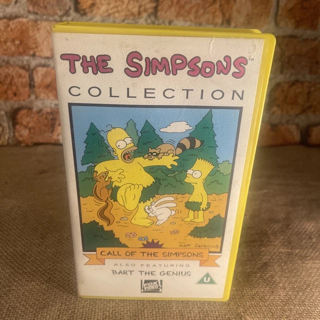 THE SIMPSONS COLLECTION Call of The Simpsons & Bart The Genius Vhs tape ...