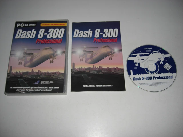 DASH 8-300 PROFESSIONAL Pc Add-On Flight Simulator 2002 & 2004 FS2002 ...