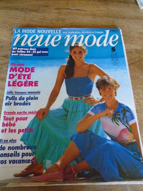 MAGAZINE PATRONS VINTAGE "Neue Mode Mode Ete Maillots Robes Jupes Etc ...