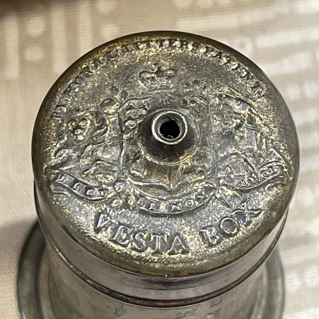 RARE MID VICTORIAN Royal Letters Patent Vesta Box "Go To Bed" Match ...