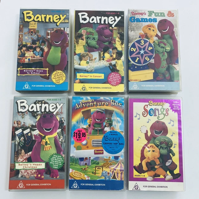 BARNEY VHS KIDS Video Lot 90s TV Show Bundle Roadshow Entertainment ...