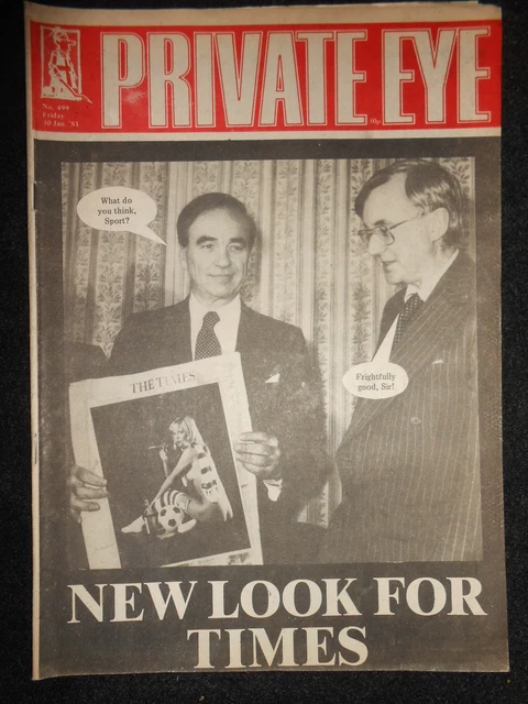 PRIVATE EYE - Vintage Satirical Political Humour Magazine - 30th ...