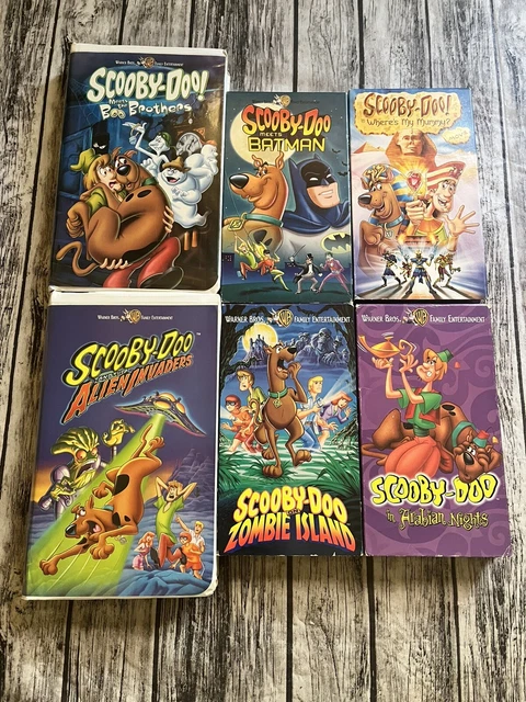SCOOBY DOO VHS Lot Of 6 Cartoon Network Batman Mummy Zombie Alien Boo ...