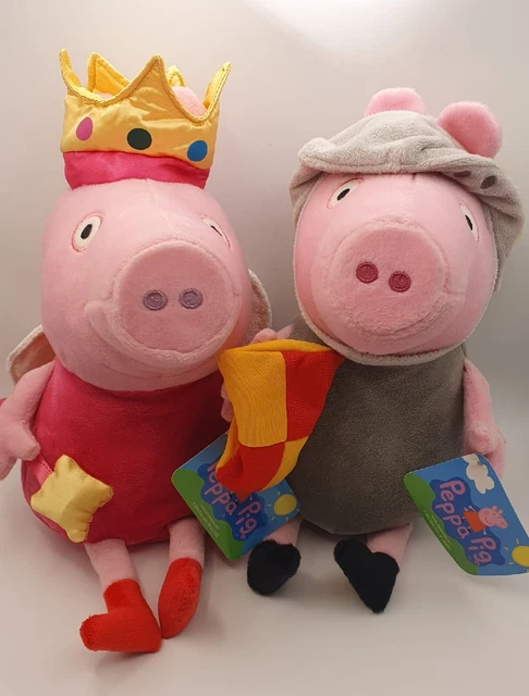 PEPPA PIG: PRINCESS Fairy, George Pig: Knight - Soft Toys £6.50 ...