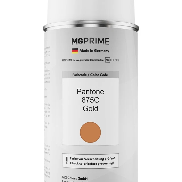 SET DE BOMBE aérosol 2C Pantone 875C Gold base brillant vernis ...