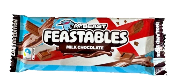 LIMITED EDITION MR Beast Feastables Milk Chocolate England 2025 ...