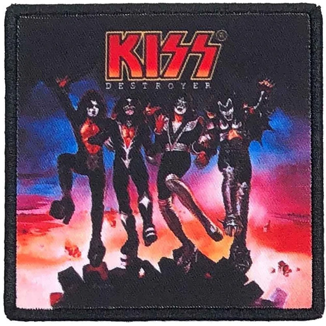 KISS PATCH DESTROYER Album Cover Band Logo new Official Black Printed ...