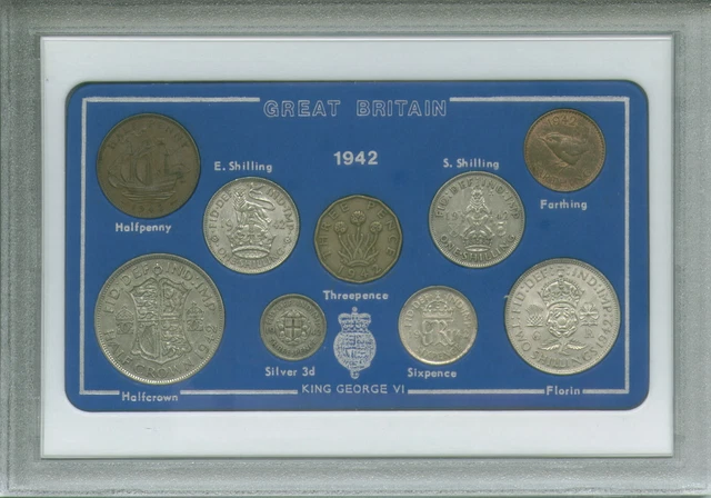 1942 VINTAGE BRITISH Coin Gift Set (Retro 82nd Birthday / Year of Birth ...