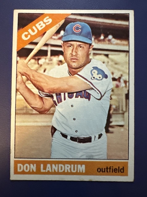 1966 TOPPS #43 Don Landrum Chicago Cubs Voltier * Livraison Gratuite ...