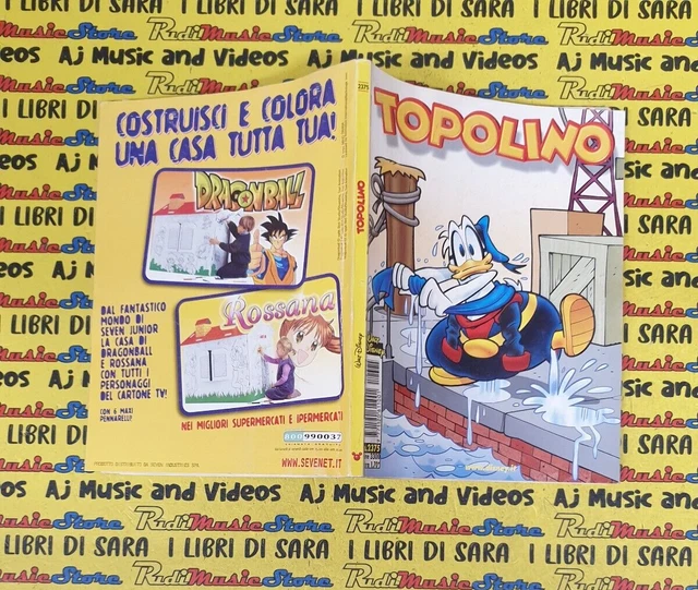 *COMICS FUMETTO TOPOLINO 2375 5 GIUGNO 2001 SHREK WITCH DRAGONBALL ...