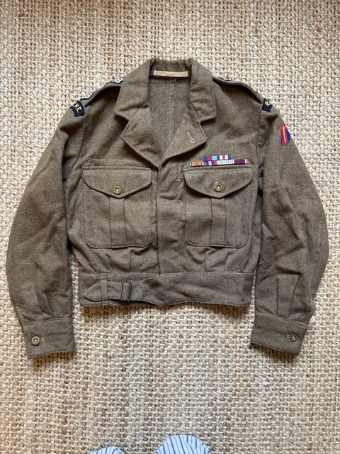 ORIGINAL POST WW2 1952 British Army Battledress Blouse 1949 Pattern ...