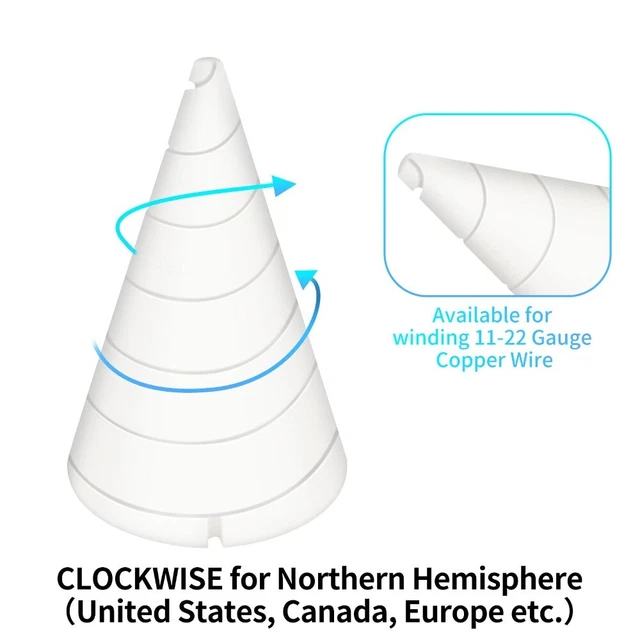 CÔNE JIG D'ENROULEMENT de bobine de Fibonacci Jardinage Électroculture ...