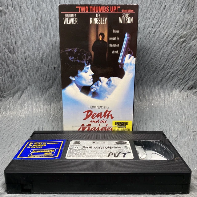 DEATH AND THE Maiden VHS 1995 Sigourney Weaver Ben Kingsley Classic ...