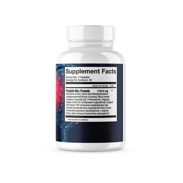 (3 PACK) PROSTATE Max Capsules Male Vitality Performance Pills (180 ...