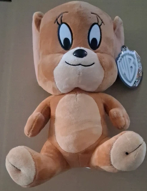 WARNER BROS TOM & Jerry Collectable Plush Soft Toy Jerry Mouse 25cm New ...