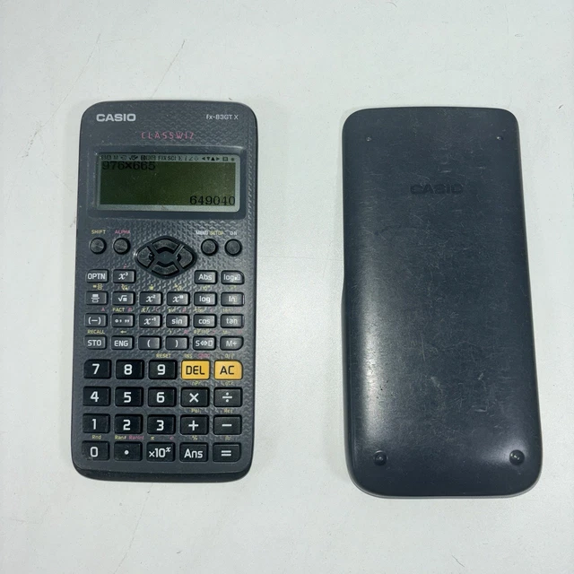 CASIO FX-83GTX CLASSWIZ 276 Functions All GCSE + A-levels Hard Cover ...