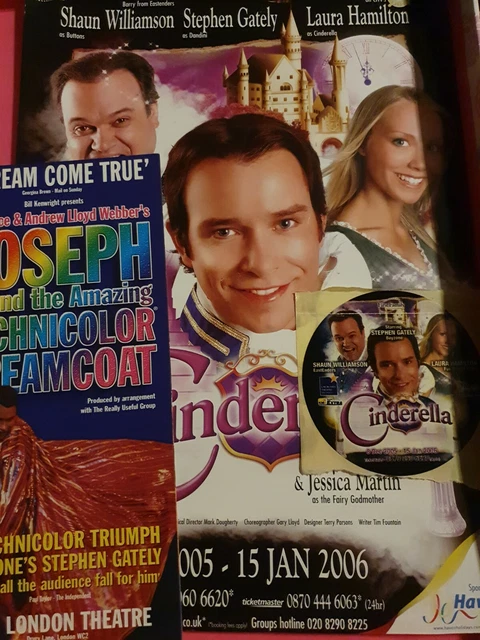 STEPHEN GATELY BOYZONE Joseph Theatre flyer, Cinderella poster and ...
