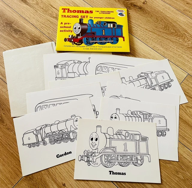 THOMAS THE TANK Engine Tracing Set. 1984. Michael Stanfield. £8.99 ...