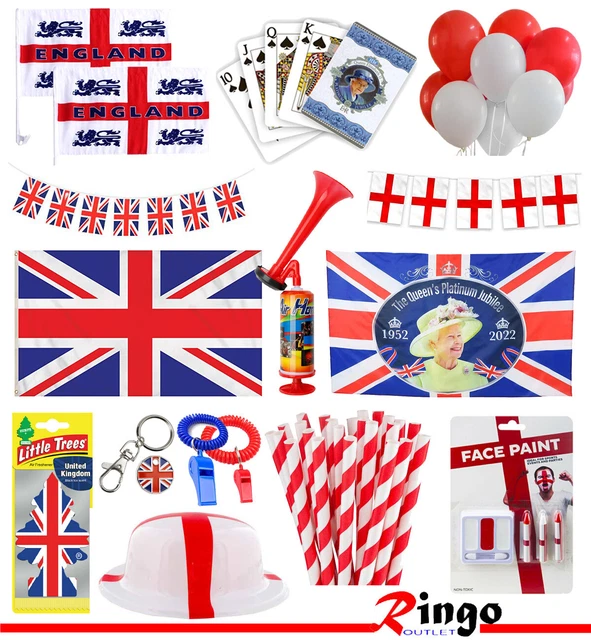 UNION JACK BUNTING Flags Banner Flag Queens Platinum Jubilee Party ...
