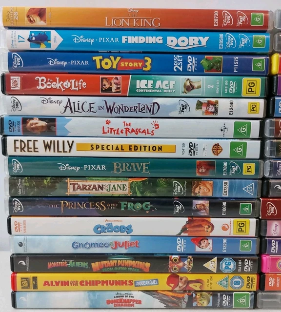 BULK LOT OF x30 Disney + Pixar Childrens DVDs Animated Kids Movies Reg ...