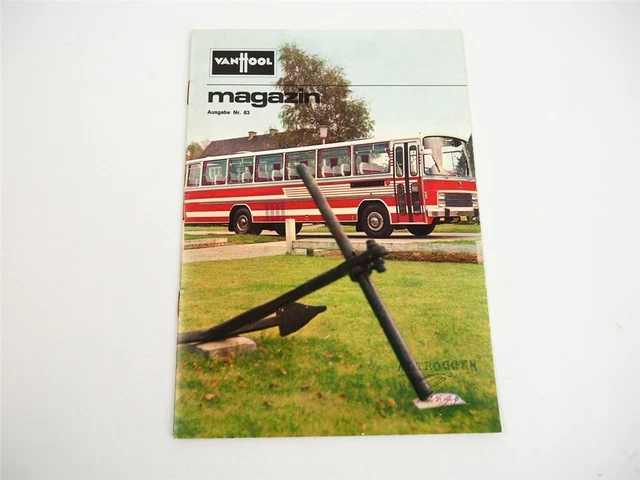 VAN HOOL MAGAZINE no. 63 bus model 320 tank trailer approx. 1969 ...