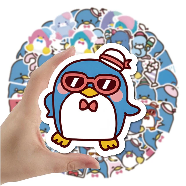 64PCS CUTE TUXEDO Cartoon Stickers Waterproof Kawaii Penguin Kids ...