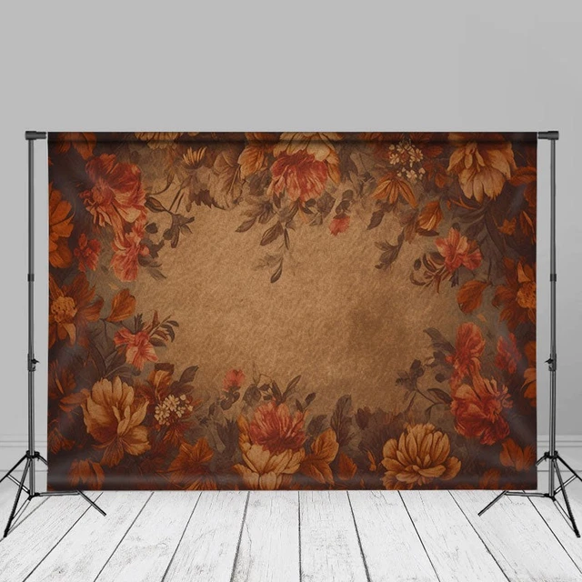 VINTAGE RED FLORAL Fine Art Portrait Photo Backdrop $37.90 - PicClick AU