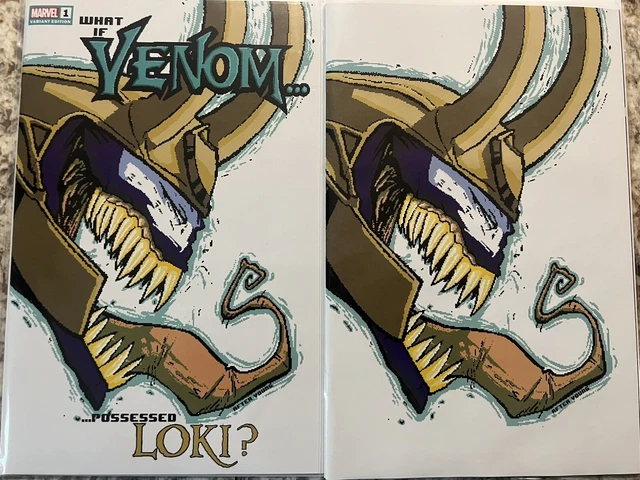 WHAT IF VENOM #1 Matthew Waite Loki Variante Conjunto de Cubierta (A&B ...