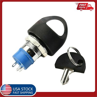 UK Made Ignition Switch Lambretta 12V Ignition Switch With 2 Brass Keys ...