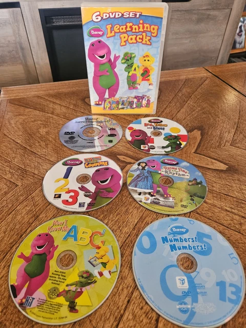 BARNEY LEARNING PACK 6 DVD Set by HIT Entertainment Barney and Friends ...