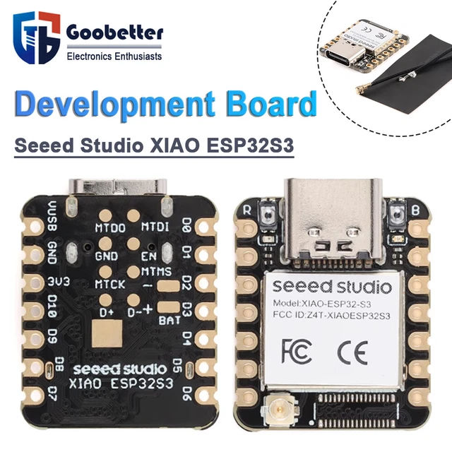 SEEED STUDIO XIAO ESP32S3 2.4GHz Wi Fi + Bluetooth BLE 5.0 Development ...