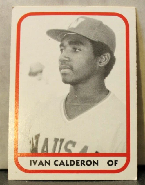 CARTE DE BASEBALL IVAN CALDERON 1981 Wausau Timbers TCMA ligue mineure ...