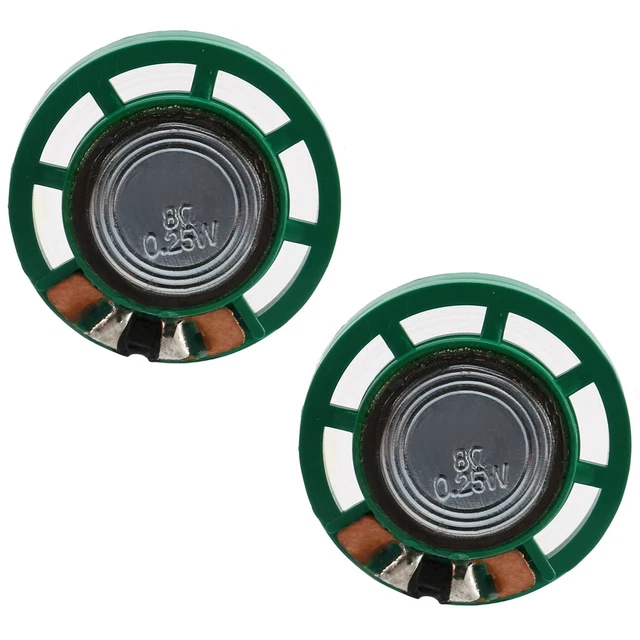 20X(2PCS 1/4W 0.25W 8ohm 27mm round external magnetic speaker9248 £9.79 - PicClick UK