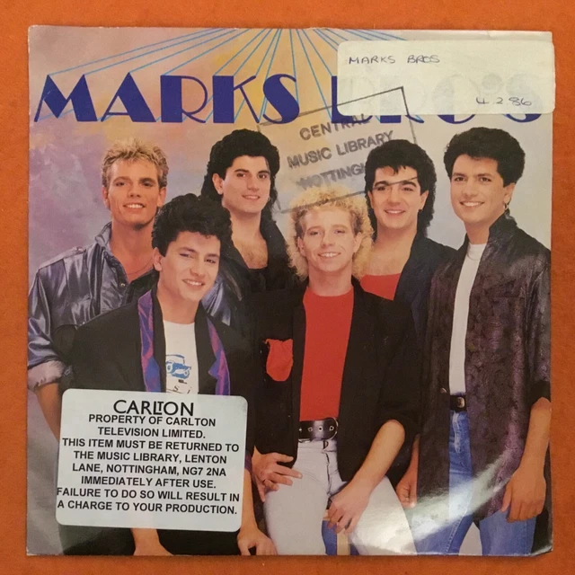 MARKS BROTHERS -JOE Joe’s Bar (Hans Zimmer Production)- Carrere Records ...