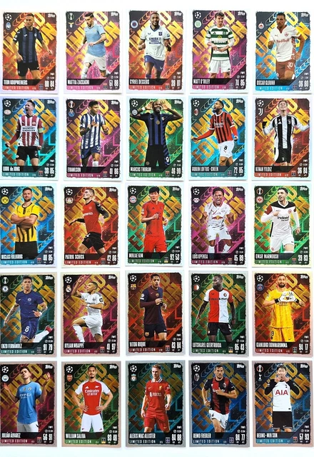 TOPPS MATCH ATTAX Champions League 2024/2025 - Set 25 Karten limited Edition NEU $89.12 ...
