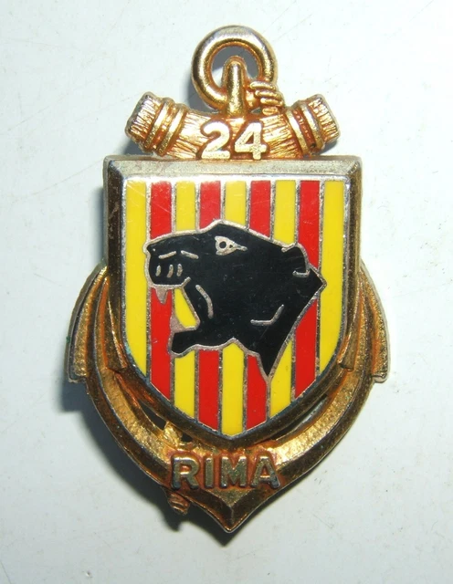 INSIGNE 24° REGIMENT D'INFANTERIE DE MARINE - 24° RIMA - Delsart EUR 5 ...