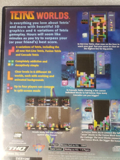 TETRIS WORLDS, SONY PlayStation 2, (2001) PS2 Complet avec manuel EUR 6,68 - PicClick FR