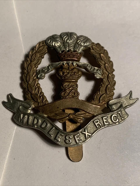 LOVELY CRISP 10TH Middlesex Reg Cap Badge Ww1 £28.00 - PicClick UK