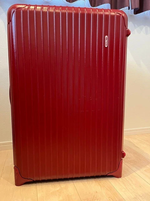 RIMOWA SALSA 63L Red 2-wheels Carry Case Suitcase Used From Japan F/S ...