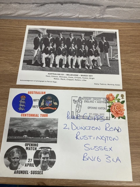 FIRST DAY COVER Australian Centennial Tour 1977 £9.04 - PicClick UK