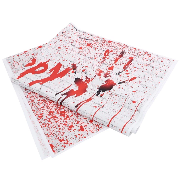 HALLOWEEN BLOODY BRICK Wall Backdrop Creepy Scary Photography ...