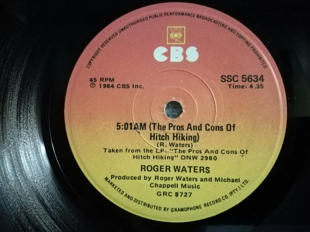 ROGER WATERS 5.01 Am Pros & Cons 7" South Africa Single 45 Pink Floyd £ ...