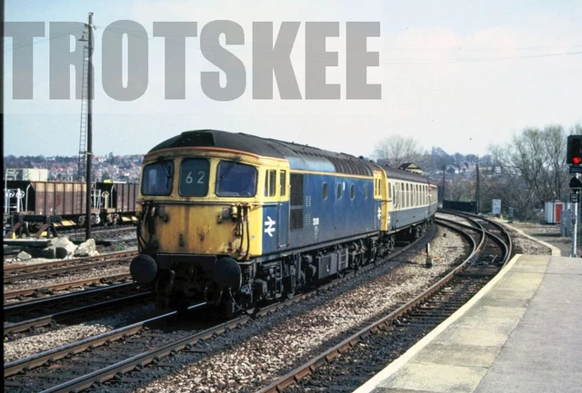 35MM SLIDE BR British Railways Diesel Loco 33101 Class 33 c1986 ...