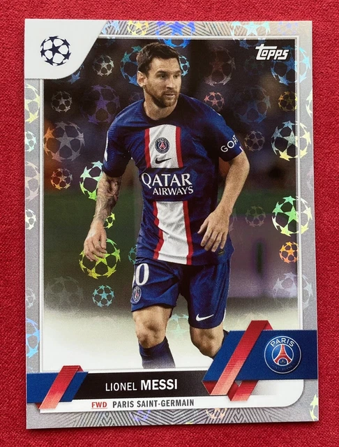 2022-23 TOPPS UEFA Club Competitions LIONEL MESSI Starball Foil ...