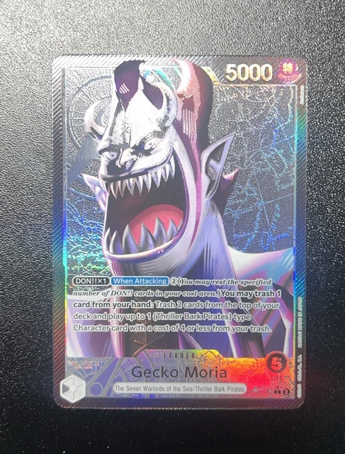 GECKO MORIA LEADER Alt Art OP06-080 une pièce TCG ailes du capitaine ...