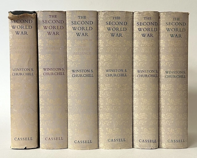 THE SECOND WORLD War, Winston Churchill. 1948-54 1st Edition. 6 Volume Complete EUR 147,77 ...