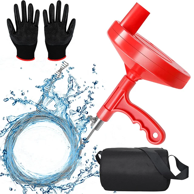 SINK UNBLOCKER 7M Long Cleaner Waste Pipe Kitchen Plunger Toilet Drain ...