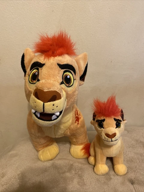 LARGE DISNEY JR. Jumbo KION Plush The Lion Guard 20" & Beanie baby Kion ...