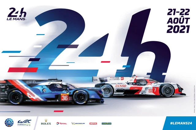 PLAKAT 24H LE Mans 2021 ACO WEC Poster EUR 8,00 - PicClick DE