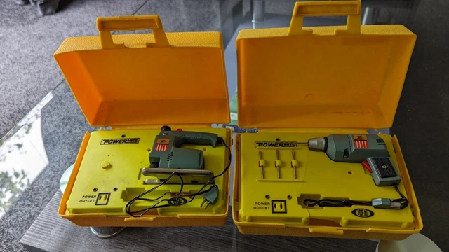 EIN SET 2 x Vintage Ideal Toys Power Mite Miniaturwerkzeuge - Bohrer ...